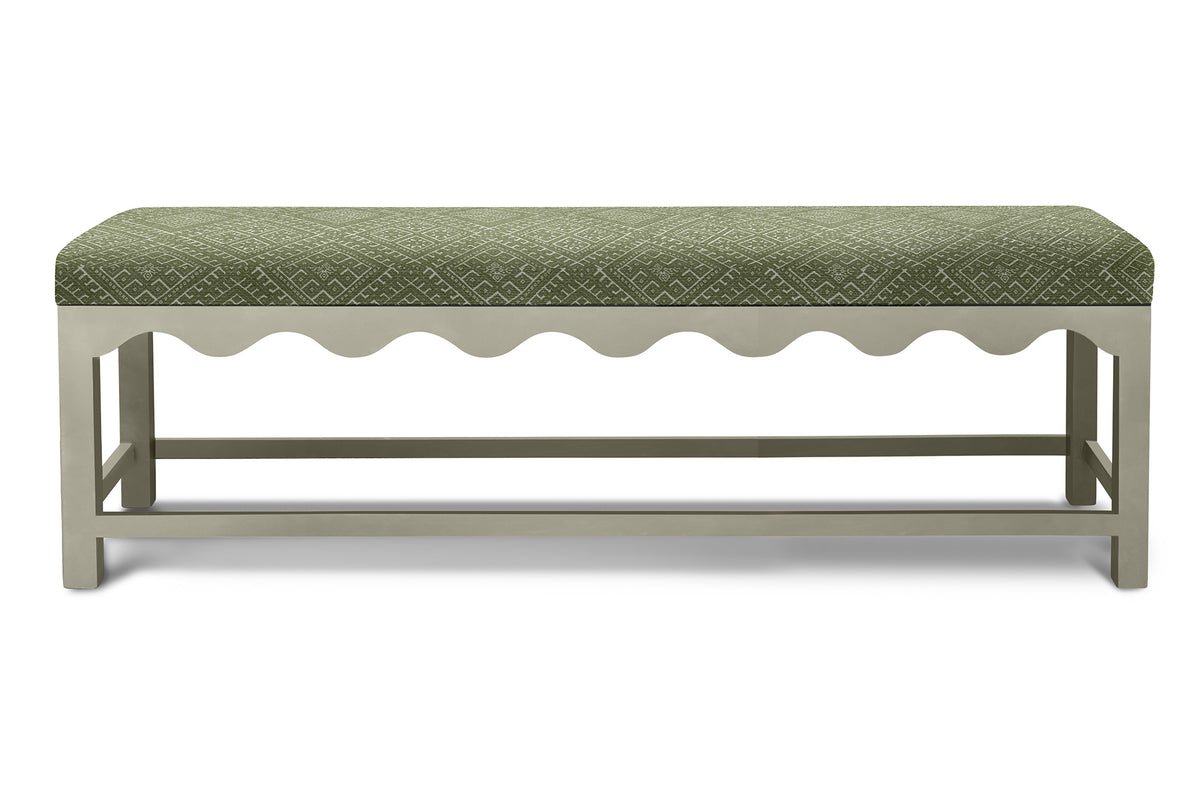 Painted Wavy Bench - Large – Isabelle Baldwin
